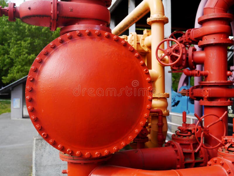 Complicated Pipe System stock image. Image of piping - 254435907