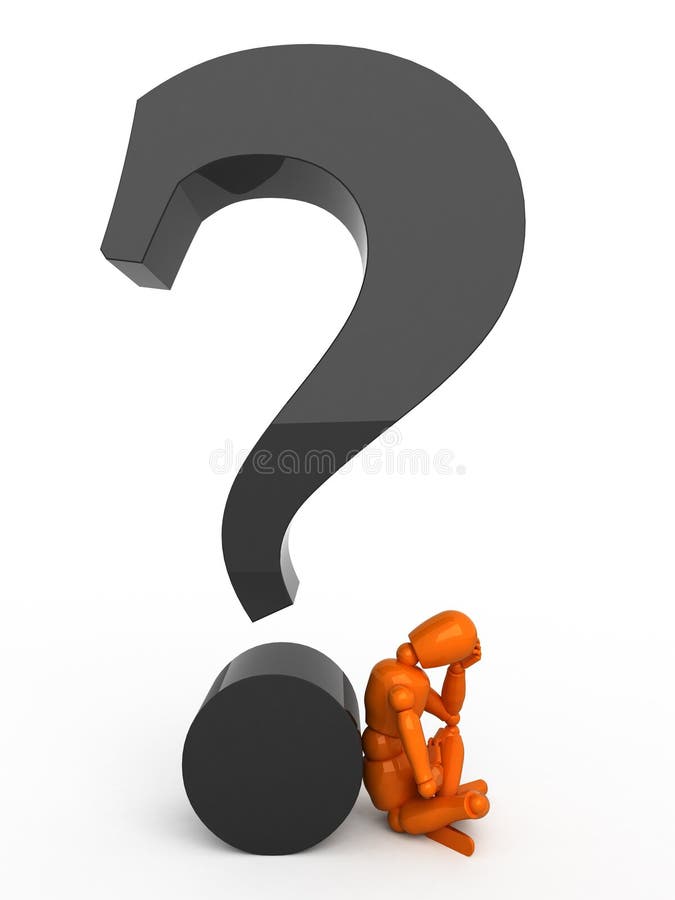 Big complicated question stock illustration. Illustration of concept ...