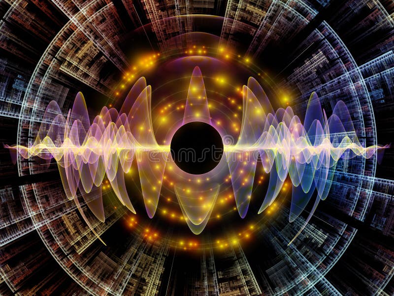 The Complicated Radial Oscillation Stock Illustration - Illustration of ...