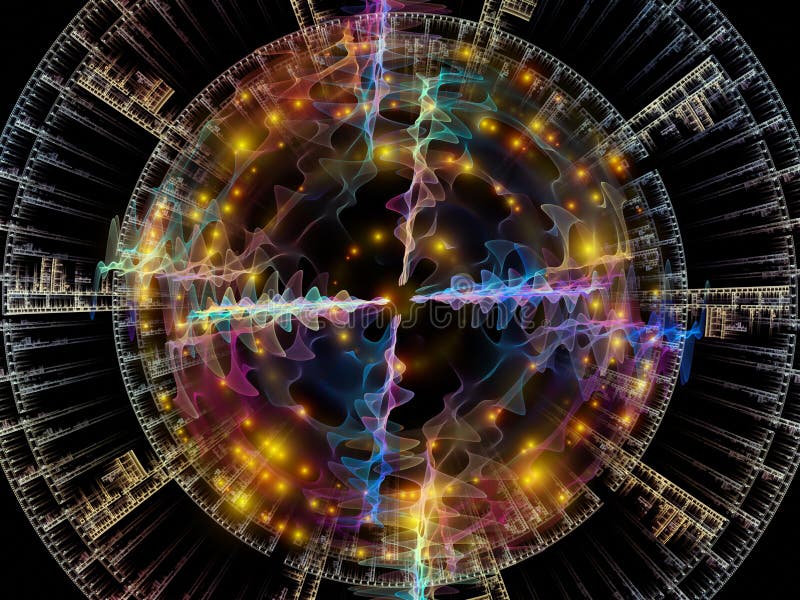 The Complicated Radial Oscillation Stock Illustration - Illustration of ...