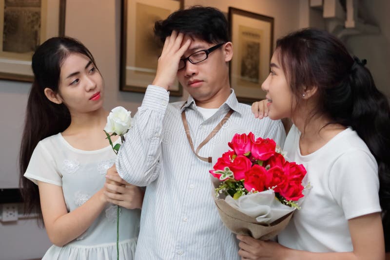 Complicated Relationship between Three People. Love Triangle Concept ... Complicated Relationship between Three People. Love Triangle Concept ...