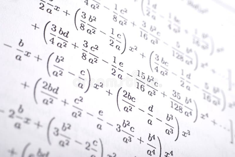 Complicated Science Expressions Stock Image - Image of equation ...