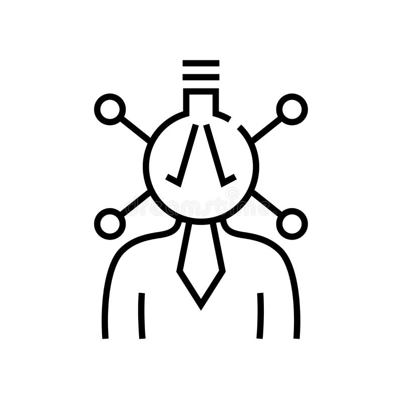 Complicated Tasks Line Icon, Concept Sign, Outline Vector Illustration ...