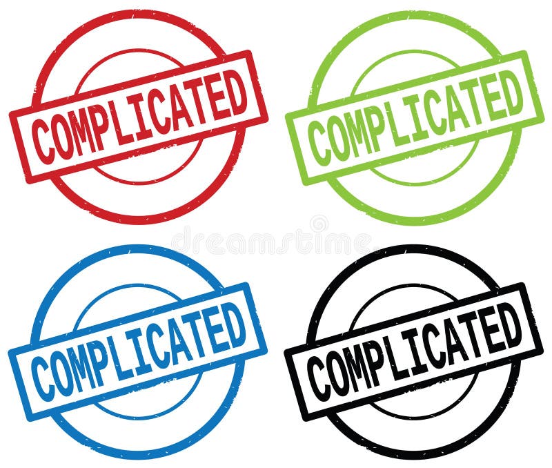 Complicated, Simple Road Sign Illustrations Design Stock Illustration ...