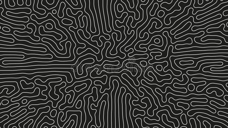 Complicated Thin Lines Pattern Vector Psychedelic Crazy Art Abstract ...