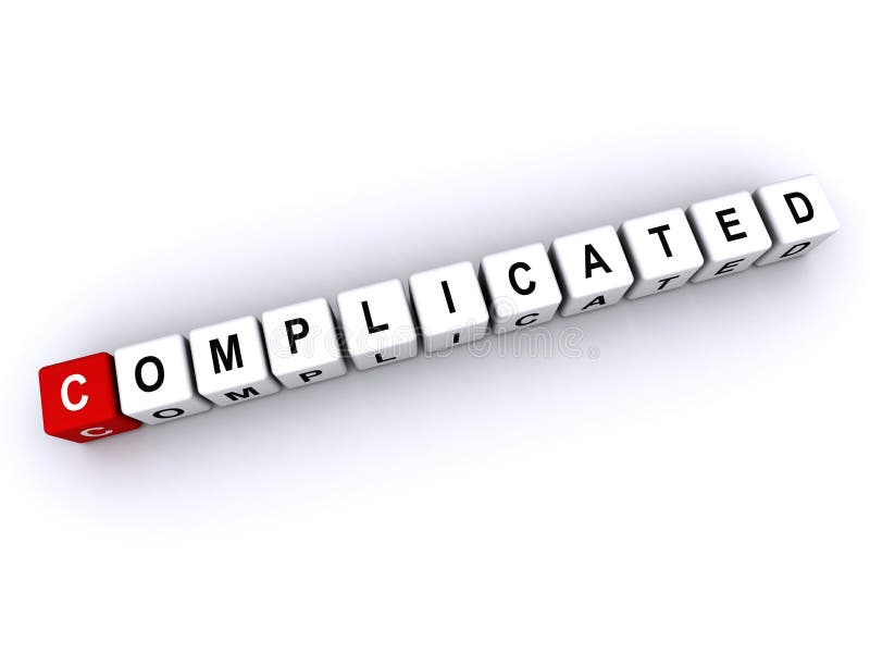 Complicated Word Block White Stock Photos - Free & Royalty-Free Stock ...