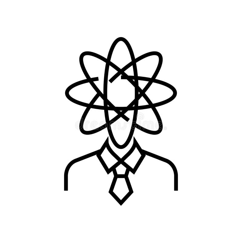 Complicated Work Line Icon, Concept Sign, Outline Vector Illustration ...