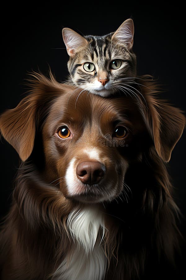 Complicity Portrait, AI Generated Stock Illustration - Illustration of ...