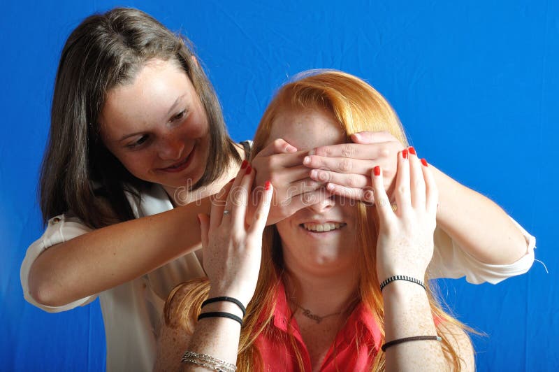 Complicity between Two Teens Stock Photo - Image of beautiful, indoor ...