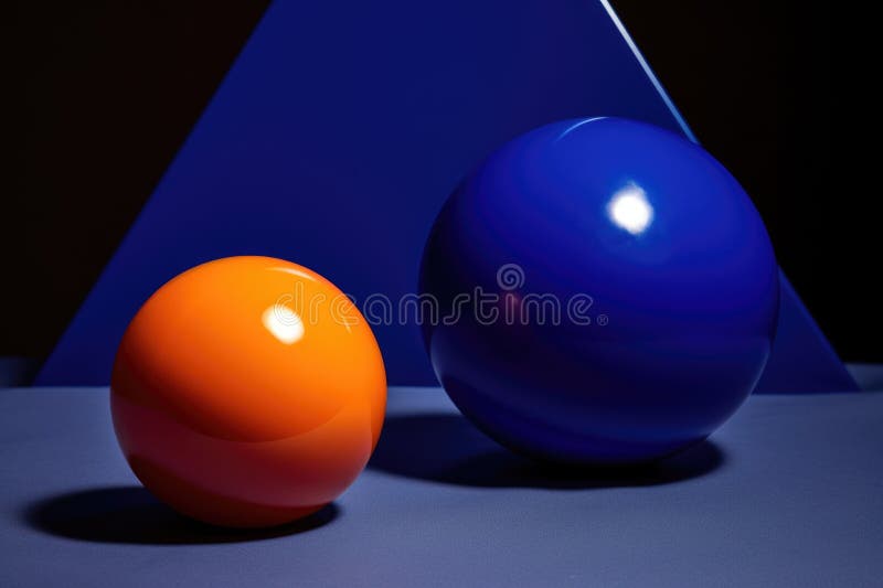 Complimentary Colored Objects, Like a Blue Ball and Orange Ball ...