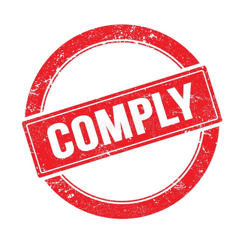 Comply stock illustration. Illustration of guideline - 39628731