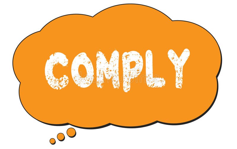 Comply stock illustration. Illustration of guideline - 39628731