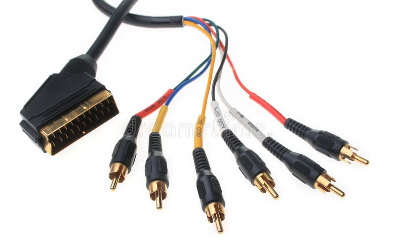 Component cable stock image. Image of audio, colorful - 8858959