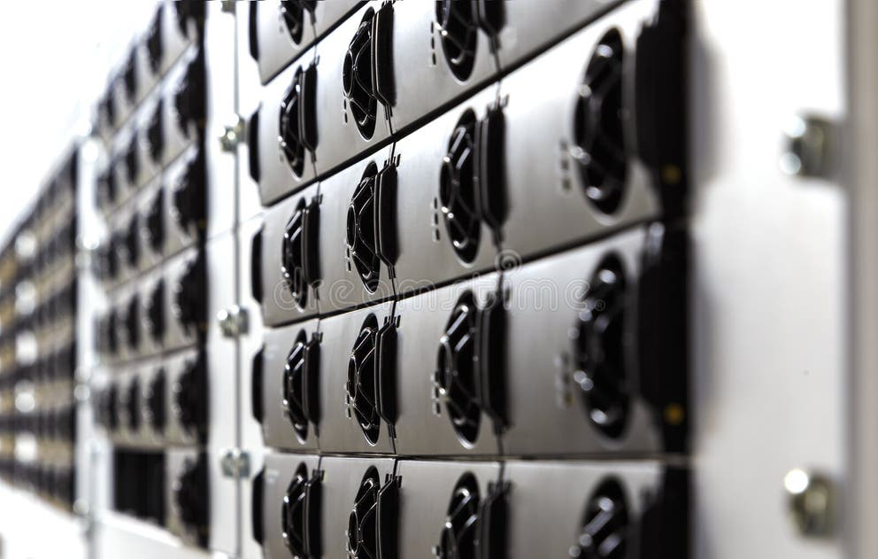 Component of Computer Server Cooling System in Brown Tone Stock Photo ...