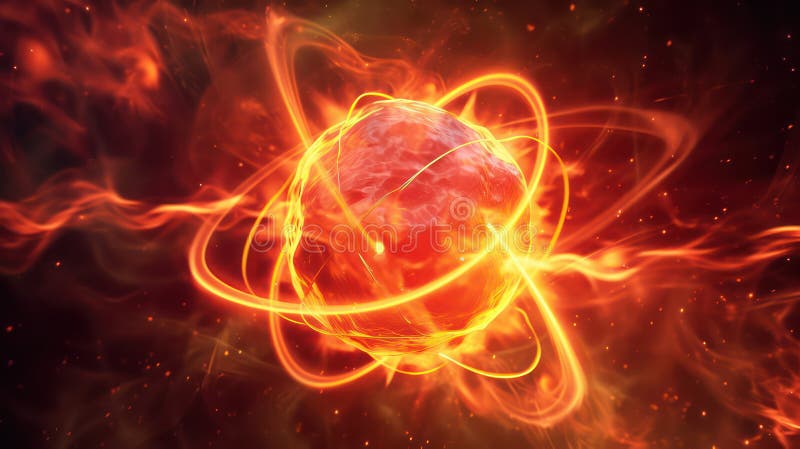 Component of Nuclear Fission Background. Generative AI Stock ...