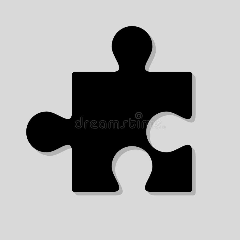 A Component of the Puzzle. Vector Image. Stock Vector - Illustration of ...