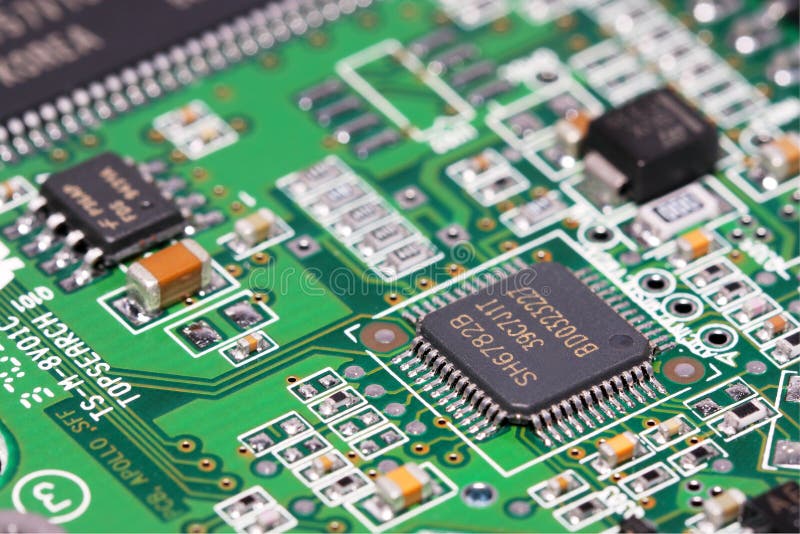 Componente electrónico foto de archivo. Imagen de circuito - 5845916