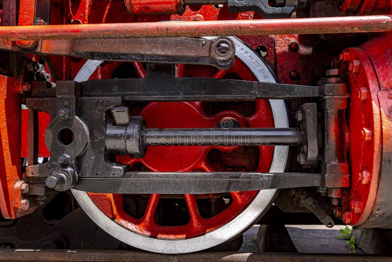 Componentes De Una Locomotora De Vapor. Foto de archivo - Imagen de ...