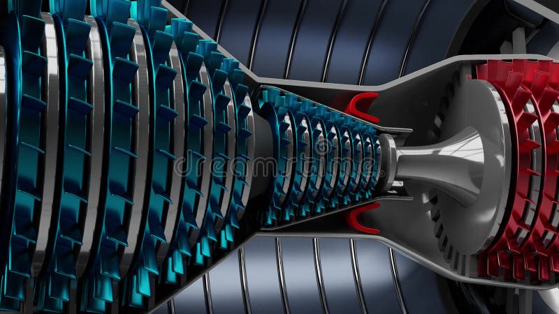 Componentes Do Motor a Jato Filme - Vídeo de projeto, motor: 288736916