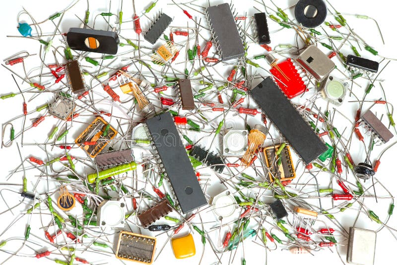 Componentes eletrônicos foto de stock. Imagem de detalhe - 21335258