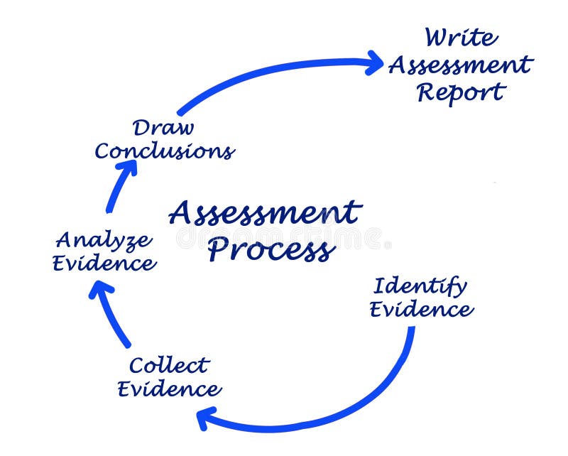 Components of Assessment Process Stock Illustration - Illustration of ...