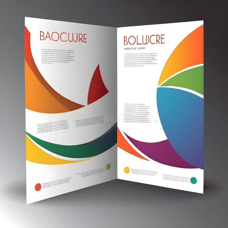 Components of a Brochure Design Template. Backgrounds for Abstract ...