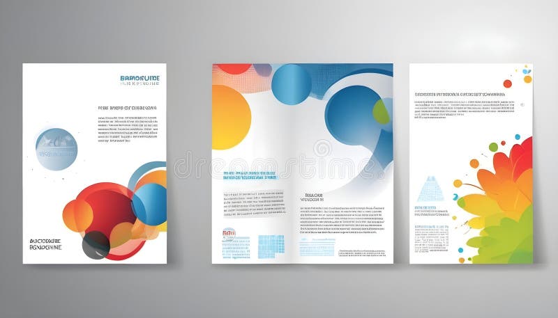 Components of a Brochure Design Template. Backgrounds for Abstract ...