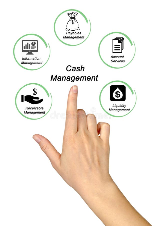 Components of Cash Management Stock Photo - Image of money, virtual ...