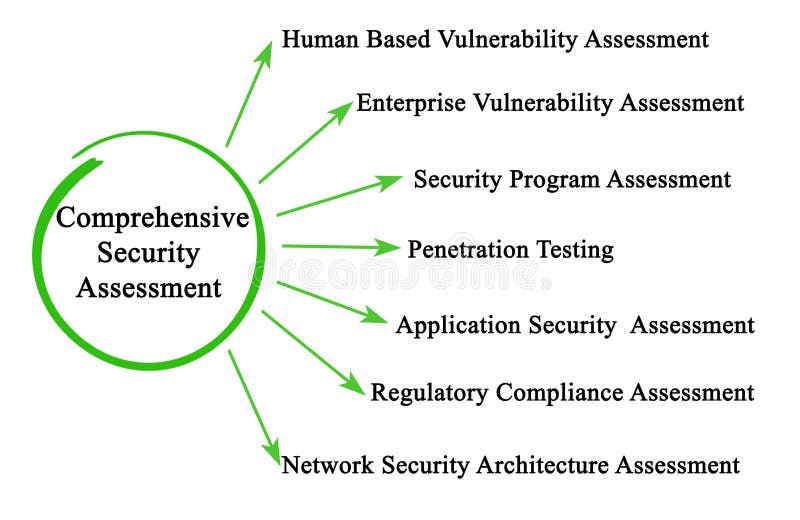 Comprehensive Security Assessment Stock Illustration - Illustration of ...