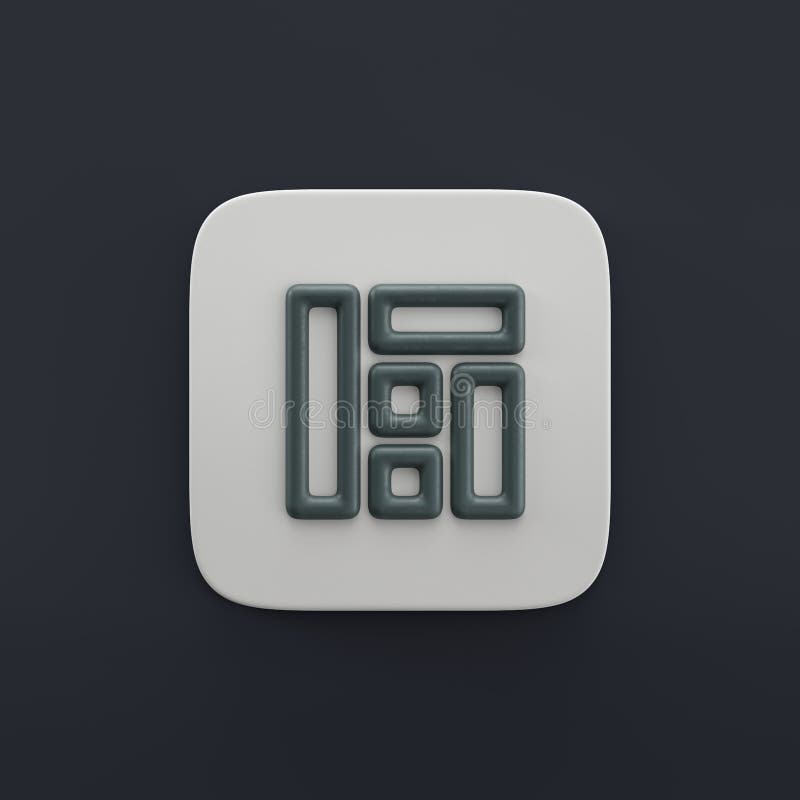 Components 3d Icon, Outilne Design and Development Icon in Grey Color ...