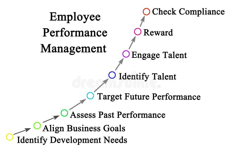 Performance Management Diagram Stock Illustration - Illustration of ...