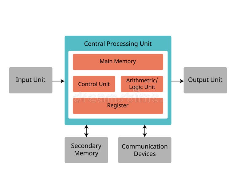 Components of Hardware Consist of Central Processing Unit, Input and ...