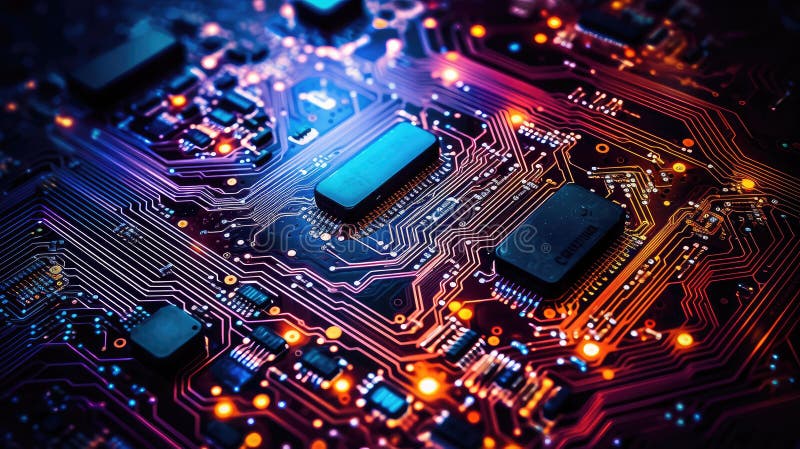 Components Information Technology Background Stock Illustration ...