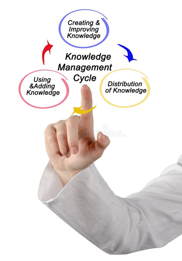 Knowledge Management Cycle stock image. Image of developer - 286269147