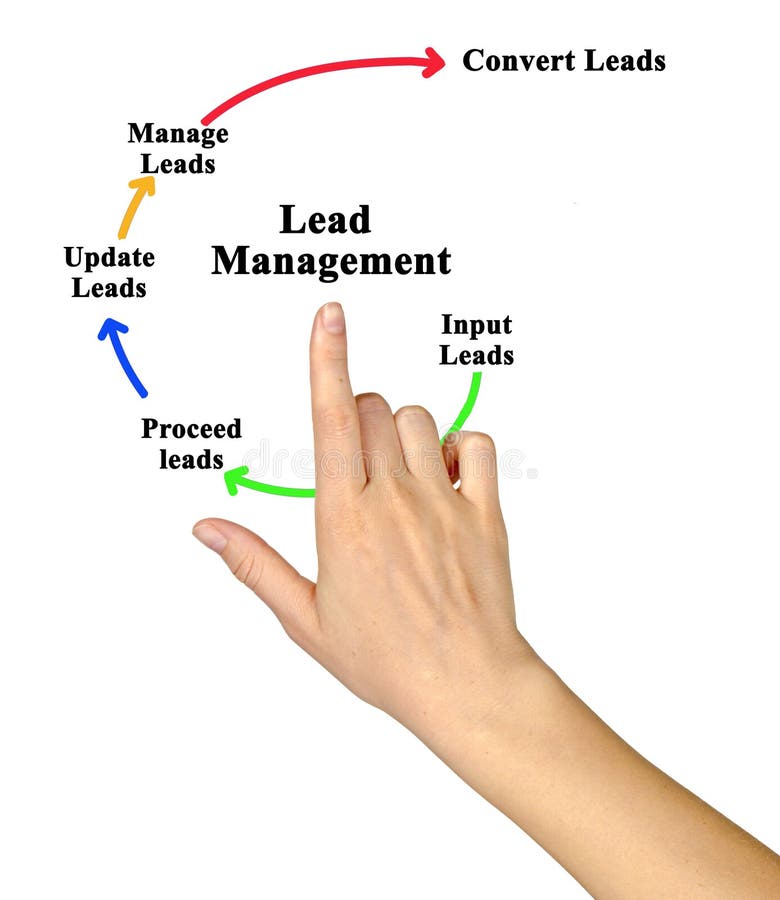 Lead management process stock photo. Image of business - 176032456