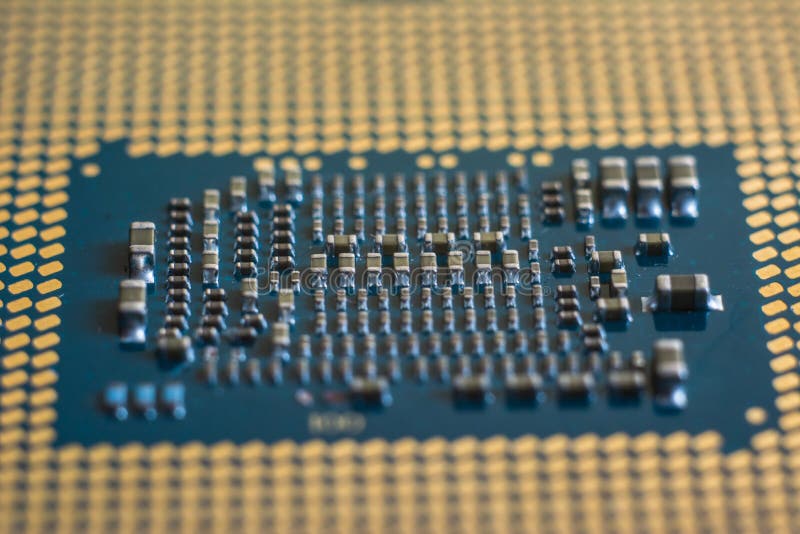 The Components of Modern Computer Processor. High Tech Stock Photo ...