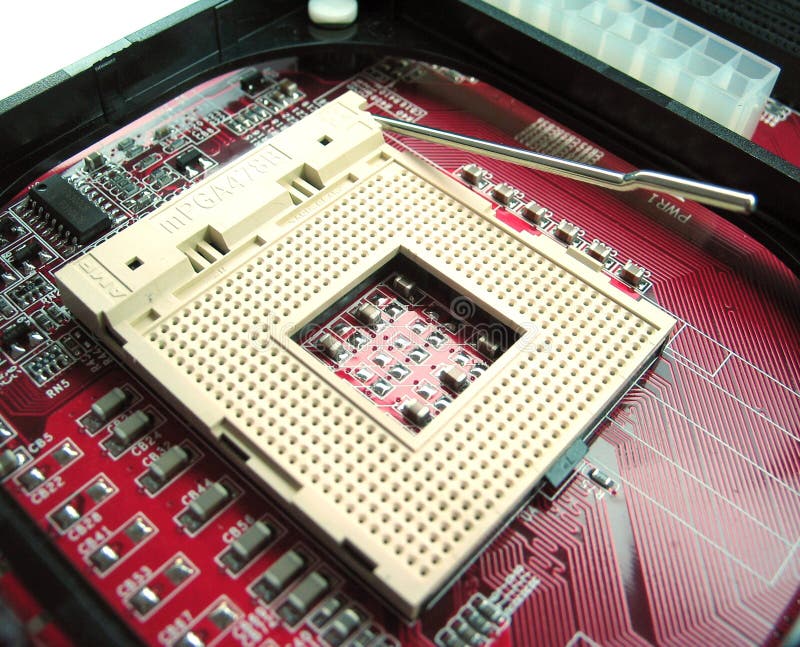 Dusty computer motherboard stock photo. Image of covered - 37404838