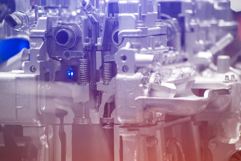 Components and Parts of the Engine. of Cars with Modern Technolo Stock ...