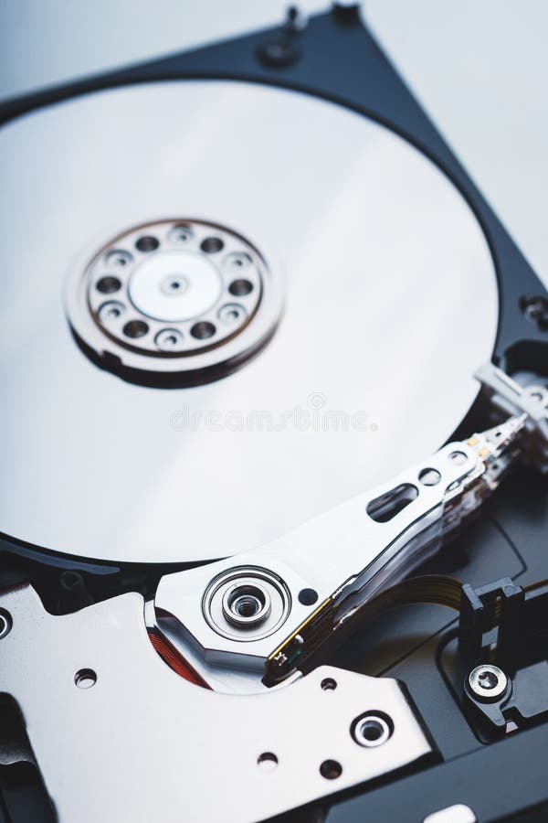 Components for PC. Open Hard Disk Storage Stock Image - Image of ...