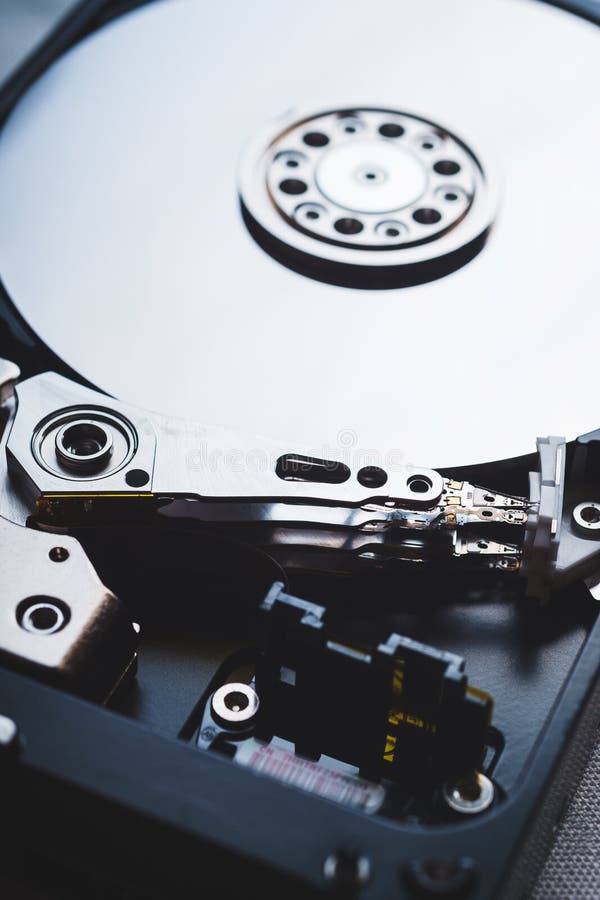 Components for PC. Open Hard Disk Storage Stock Image - Image of ...