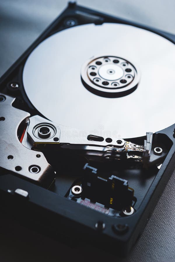 Components for PC. Open Hard Disk Storage Stock Photo - Image of detail ...
