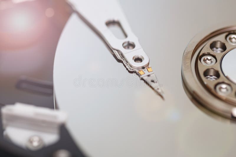 Components for PC. Open Hard Disk Storage Stock Image - Image of ...