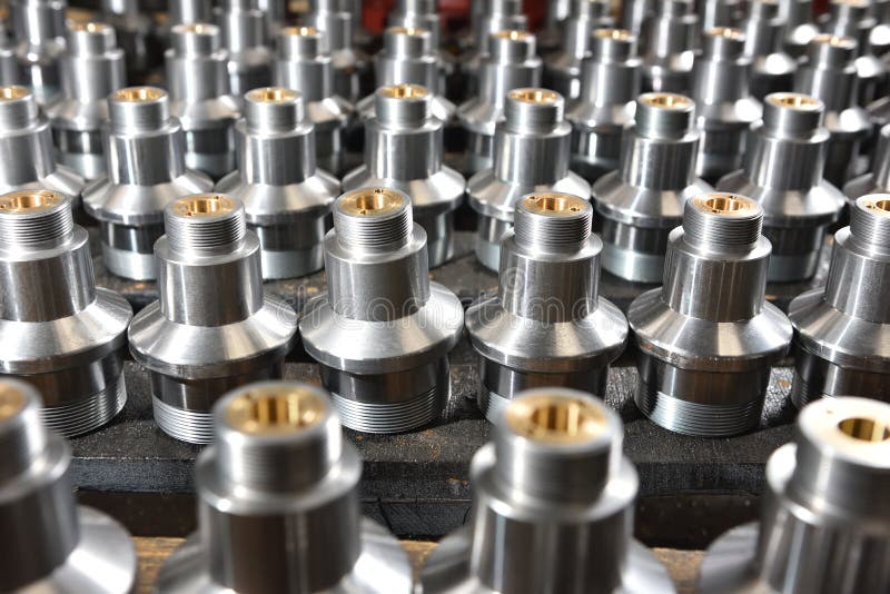 Valves in a Factory Where the Pressure System is Controlled Stock Photo ...