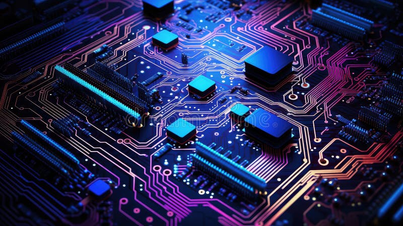 Components Technology Graphic Stock Illustration - Illustration of ...