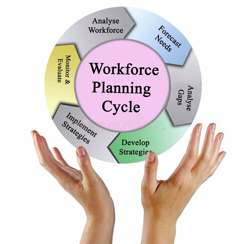 Workforce Planning Cycle stock photo. Image of implemention - 199274702