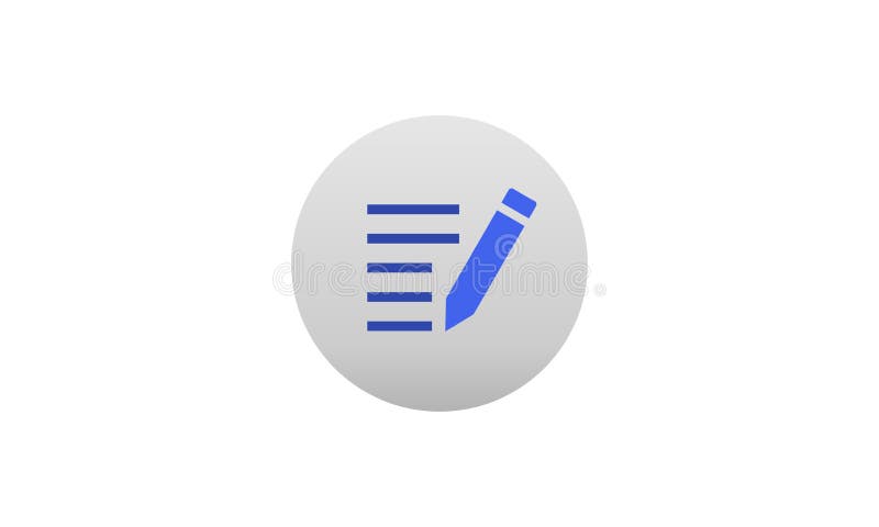 Compose Document Contract Write Icon. File Sign Note with Pencil Vector ... Compose Document Contract Write Icon. File Sign Note with Pencil Vector ...