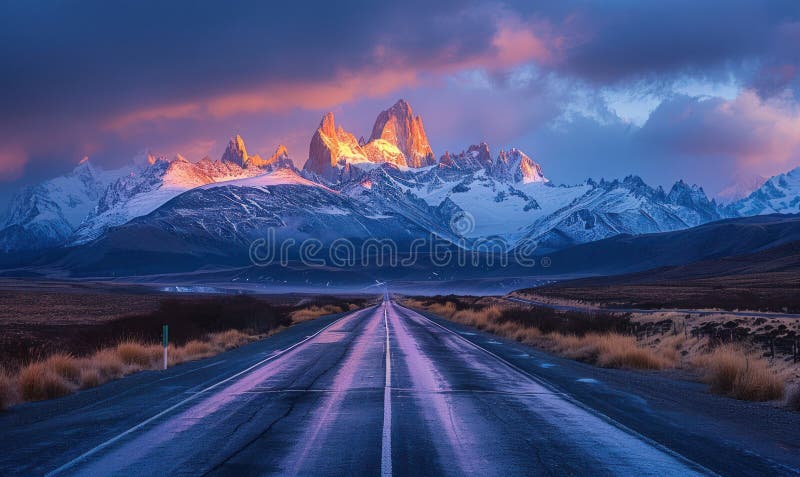 Compose a Dynamic Photograph of a Road that Runs Directly Towards the ... Compose a Dynamic Photograph of a Road that Runs Directly Towards the ...