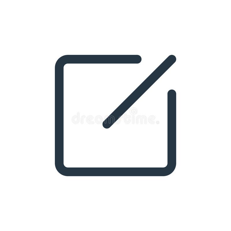 Compose Icon Vector from Email Ui Concept. Thin Line Illustration of ...