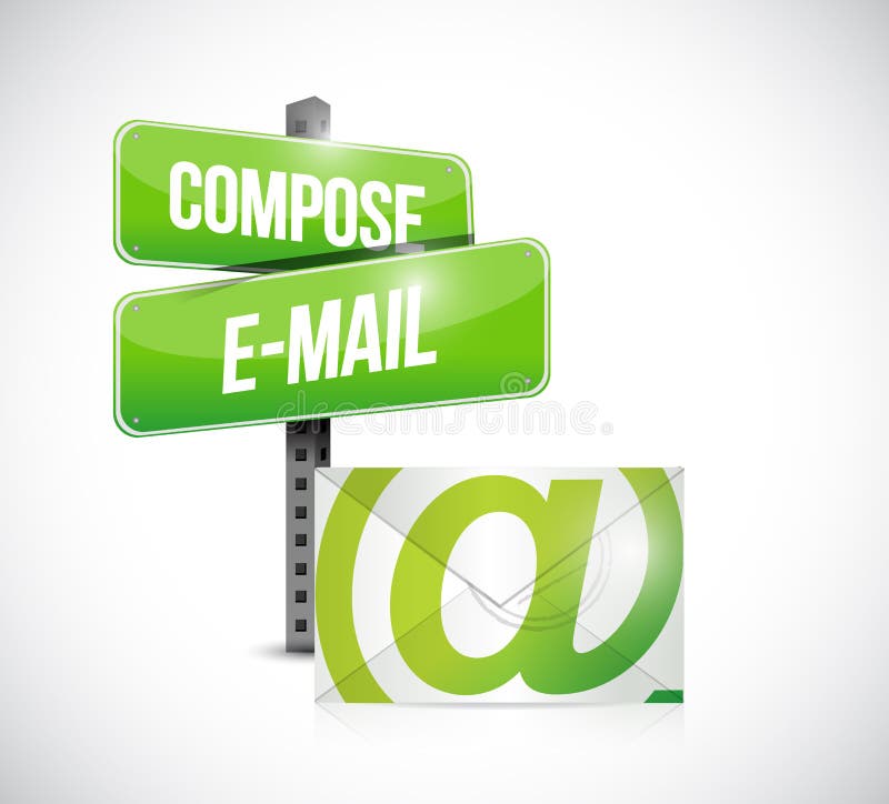 Compose Mail Icon. Simple Element Stock Vector - Illustration of sign ...