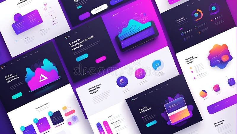 VectorVirtuoso: Crafting a Vibrant UI UX Symphony. AI Generate Stock ...